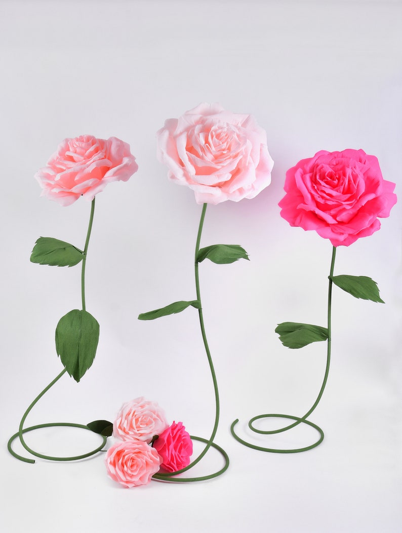 Giant Paper Roses 9 Bridal Bouquet Giant Paper Flower | Etsy