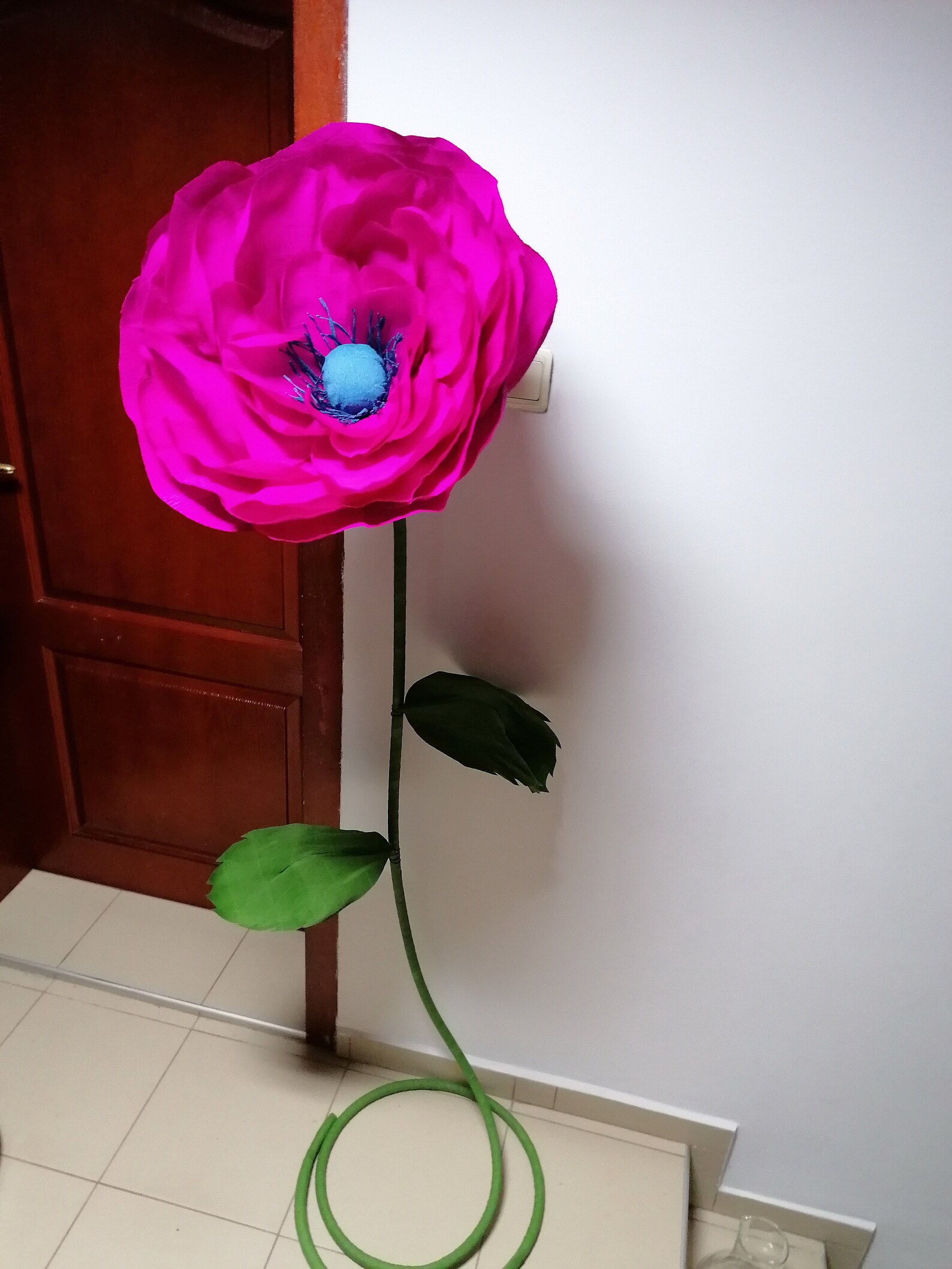 Self-standing Paper Flowers on Stem Wedding Free-standing | Etsy