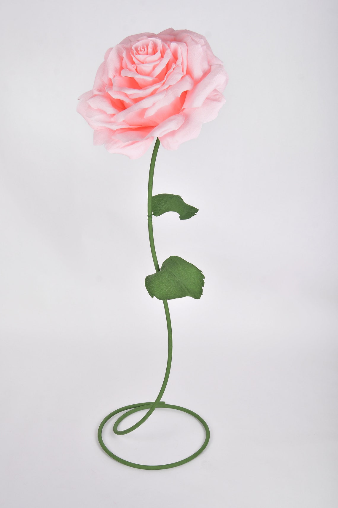 Set of Giant Pink Roses on Stem Photography Props Event Decor Large ...