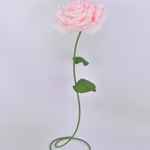 Set of Giant Pink Roses on Stem Photography Props Event Decor Large ...