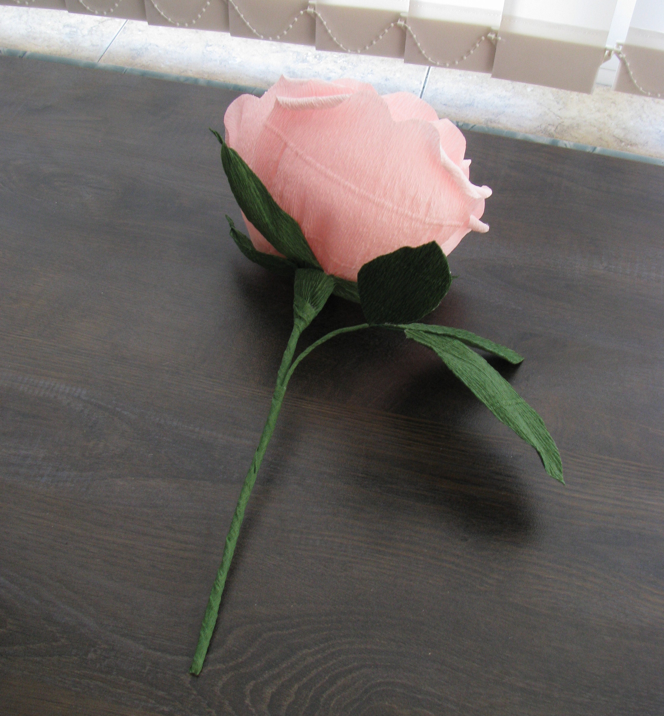 Pink paper rose Medium giant 7 Nursery decor Bridesmaid | Etsy