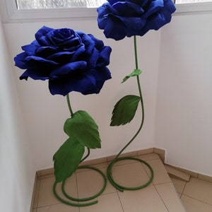 Free Standing Blue Flower | Photo Zone | Wedding | Giant Paper Blue ...