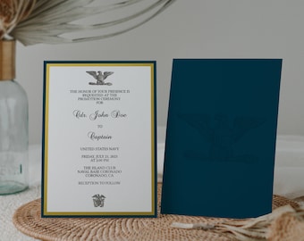 Navy Promotion Ceremony Invitation, Printable US Navy Promotion ...