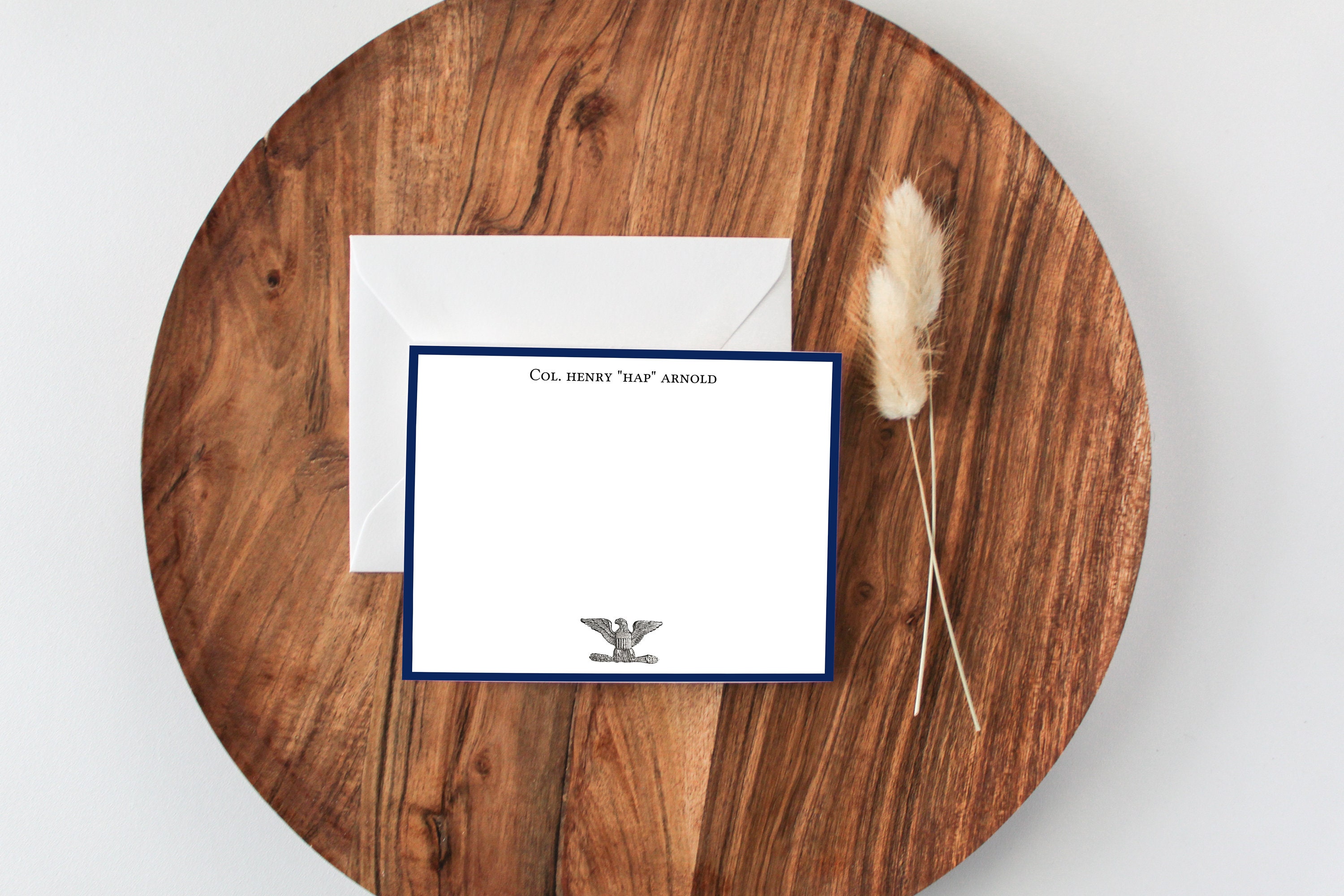 Digital Air Force Rank Flat Note Card Customizable A2 5.5x4.25 Instant ...