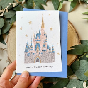 Magical Castle Card - Castle Birthday Card - Castle Inspired Birthday ...