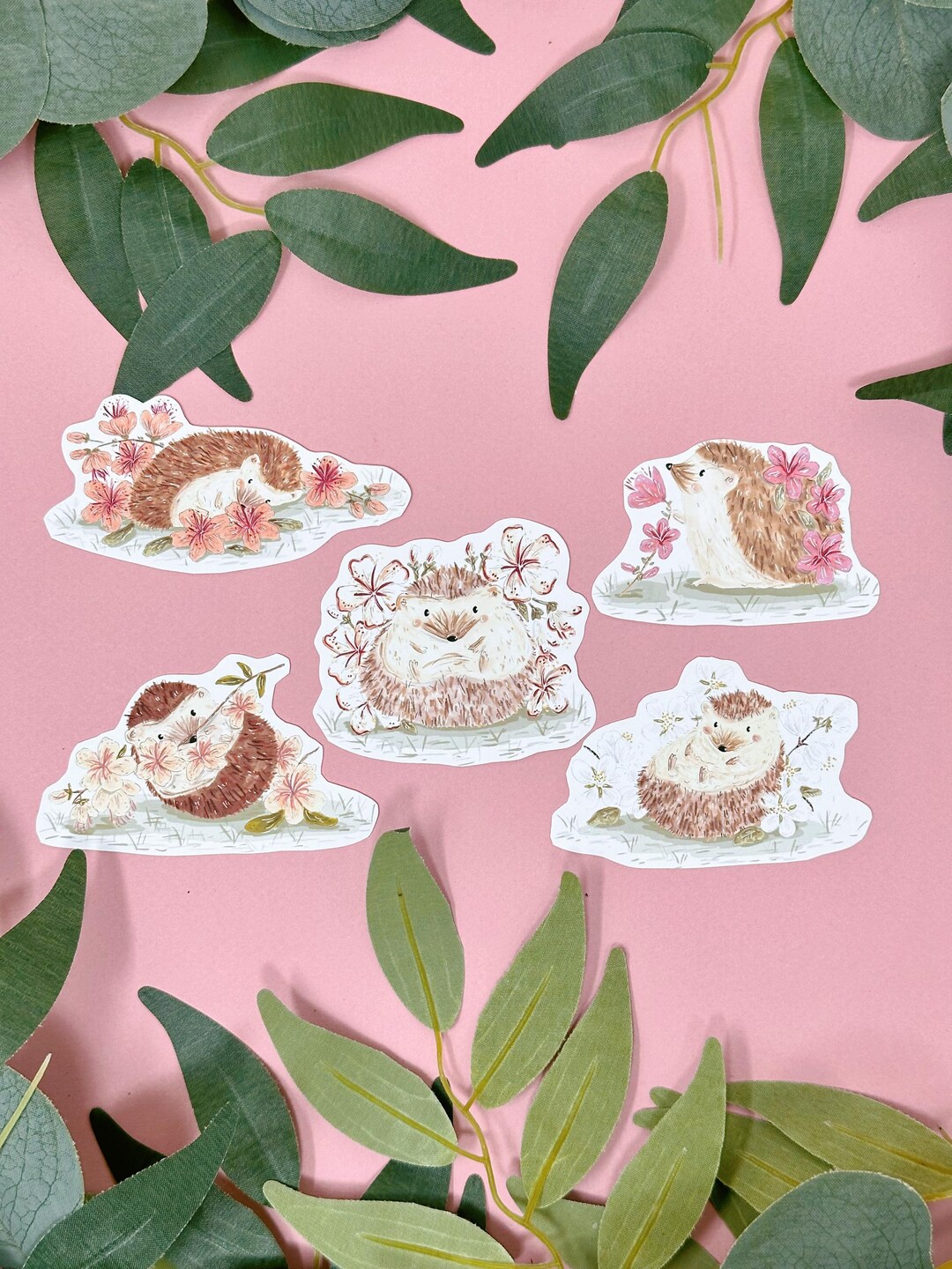 Hedgehog Stickers - Sakura Sticker Pack- Vinyl Stickers -birthday Party ...