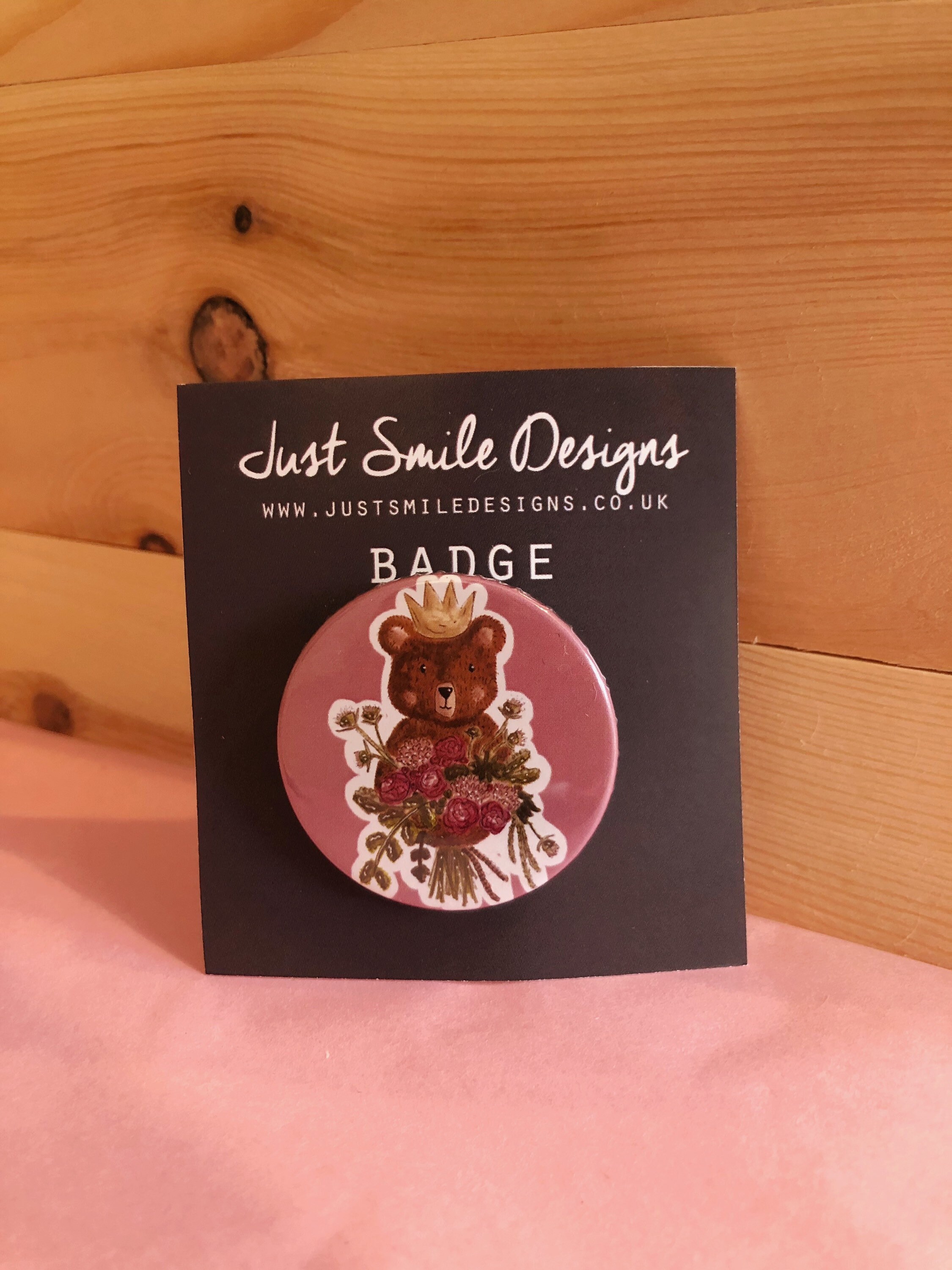 Bear Badges - Viking Bear Badge - King Bear Badge - Bear Pin Back ...