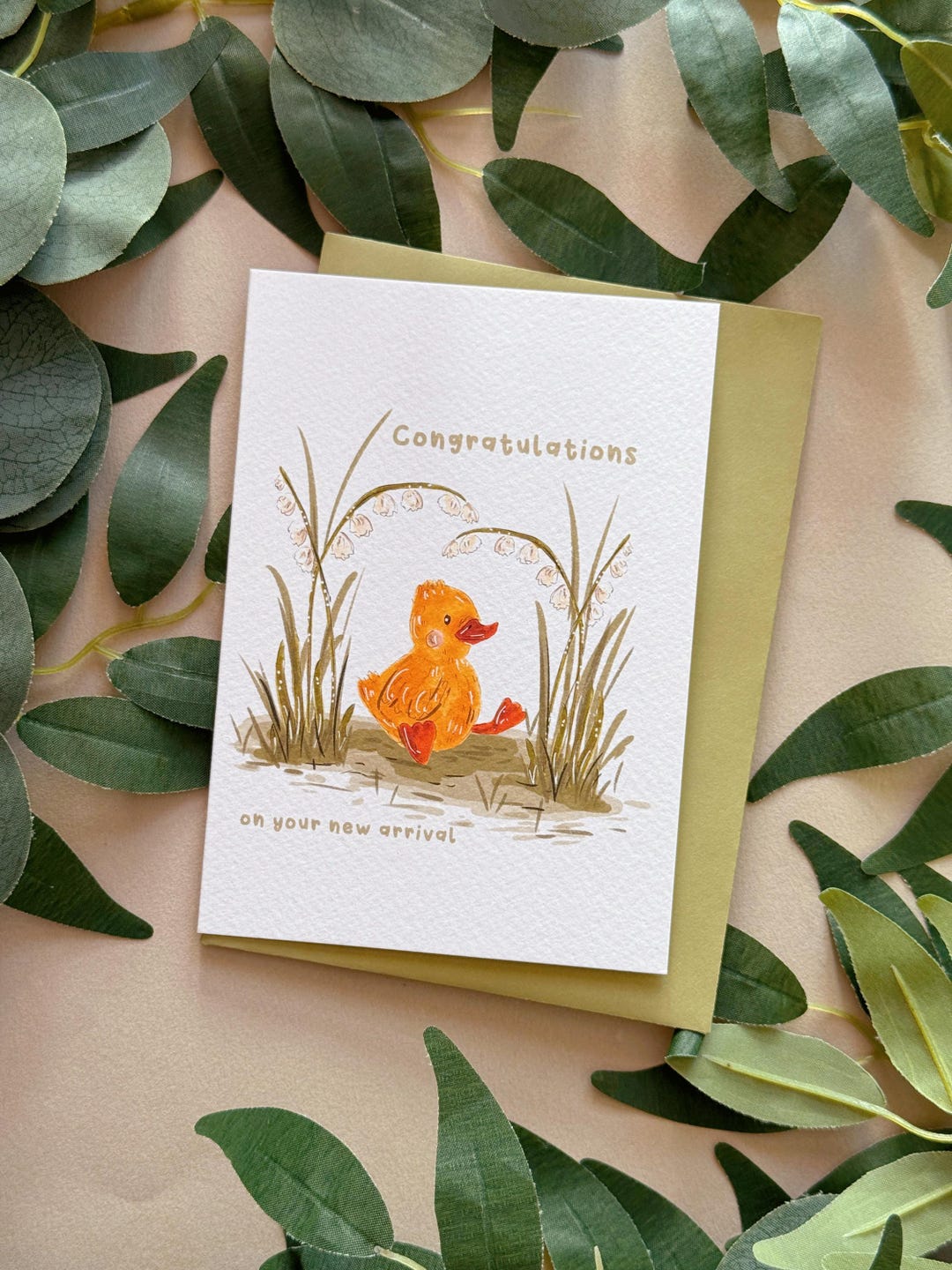 Duck New Baby Card - Quirky Card - Baby Gift Idea - Gender Neutral Baby ...