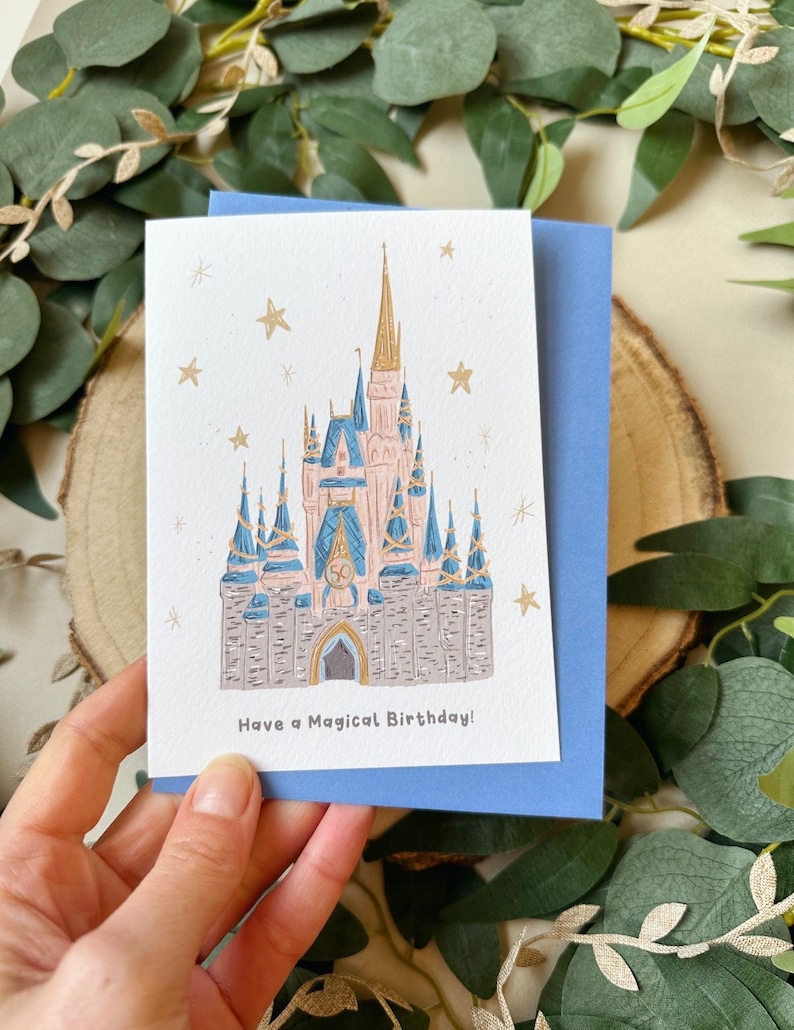 Magical Castle Card - Castle Birthday Card - Castle Inspired Birthday ...