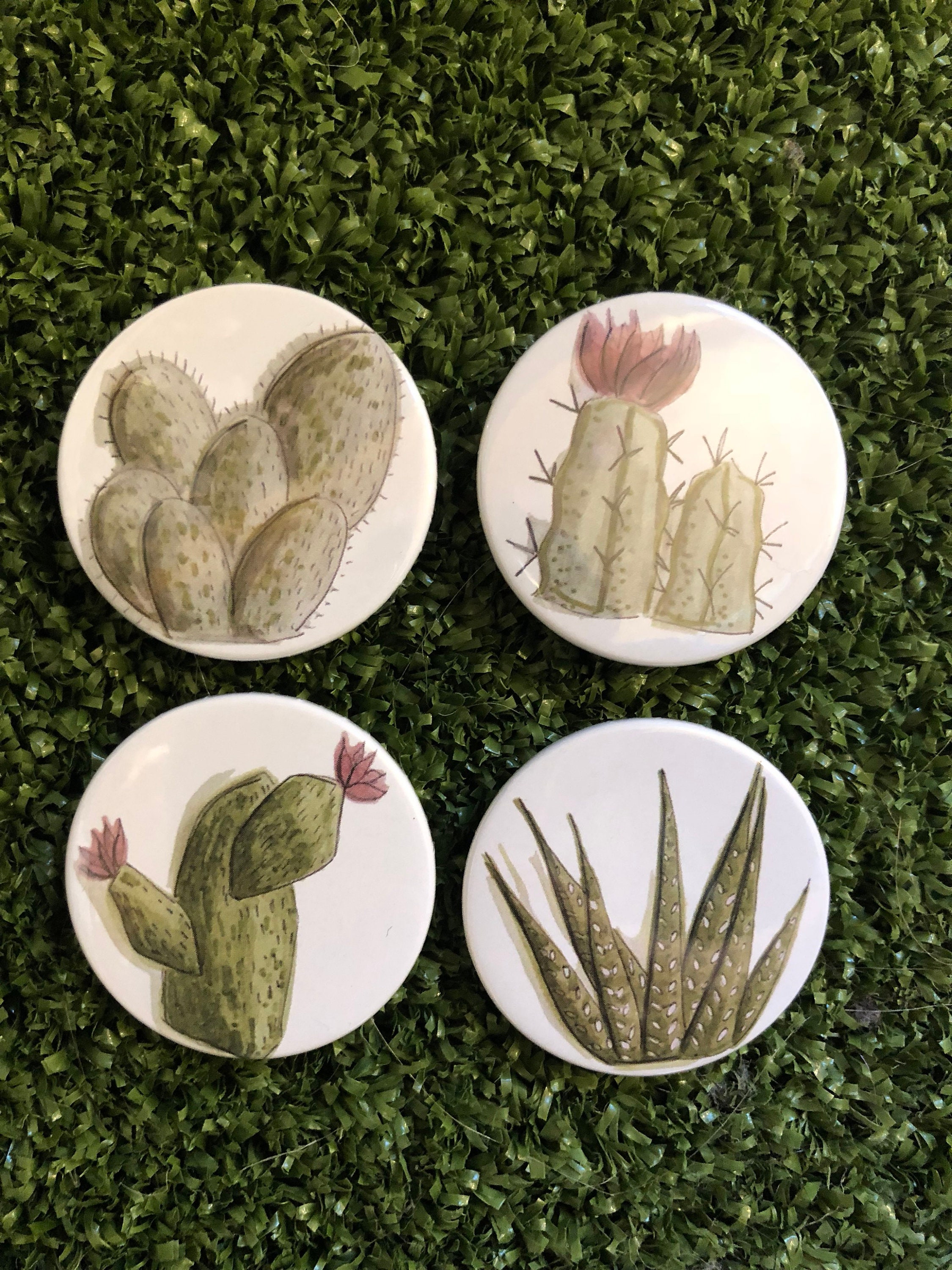 Cacti Badges Cactus Pins Cacti Button Cactus Pin Back - Etsy
