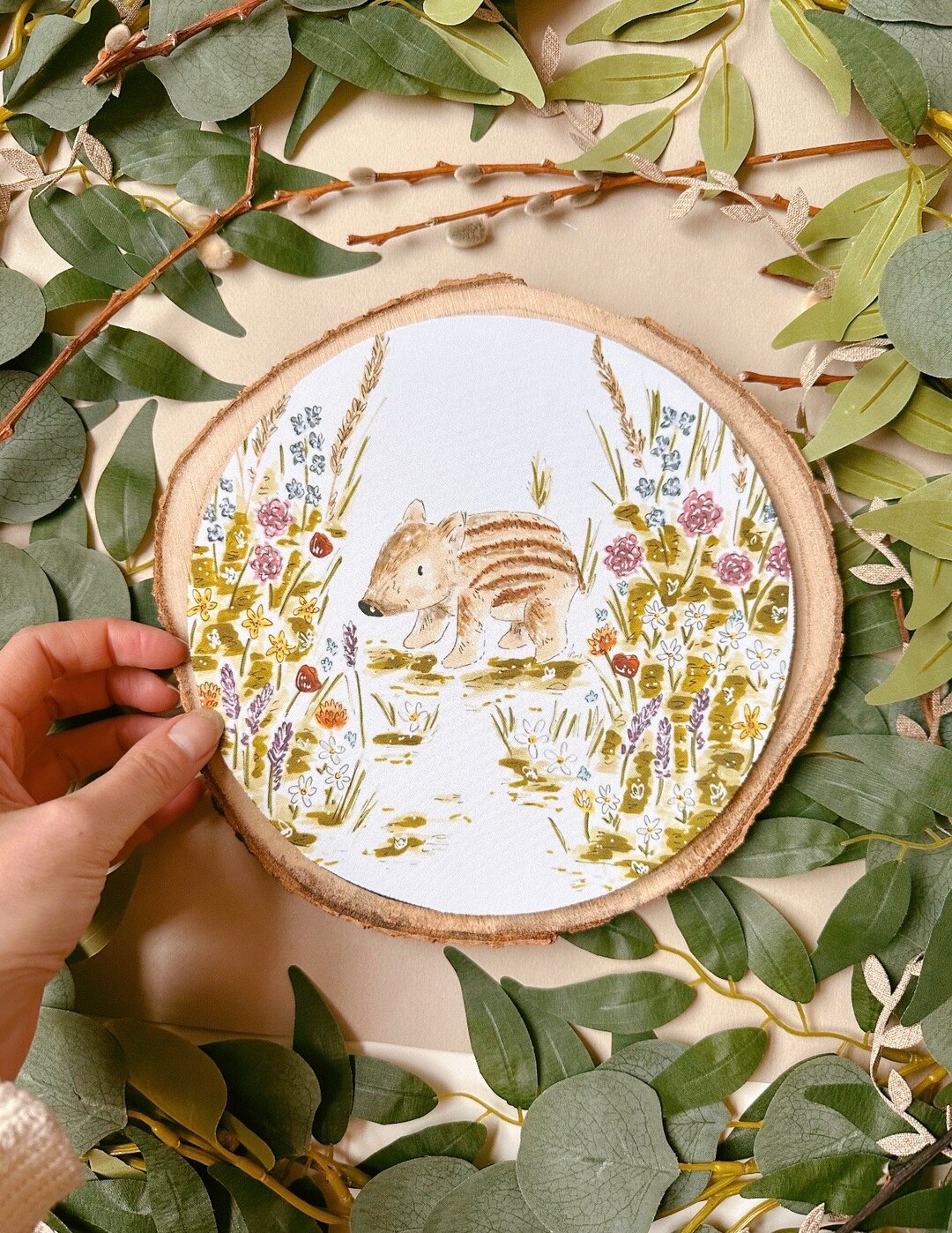 Wild Boar Mousemat - Boar Mousepad - Cute Desk Accessories- Illustrated ...