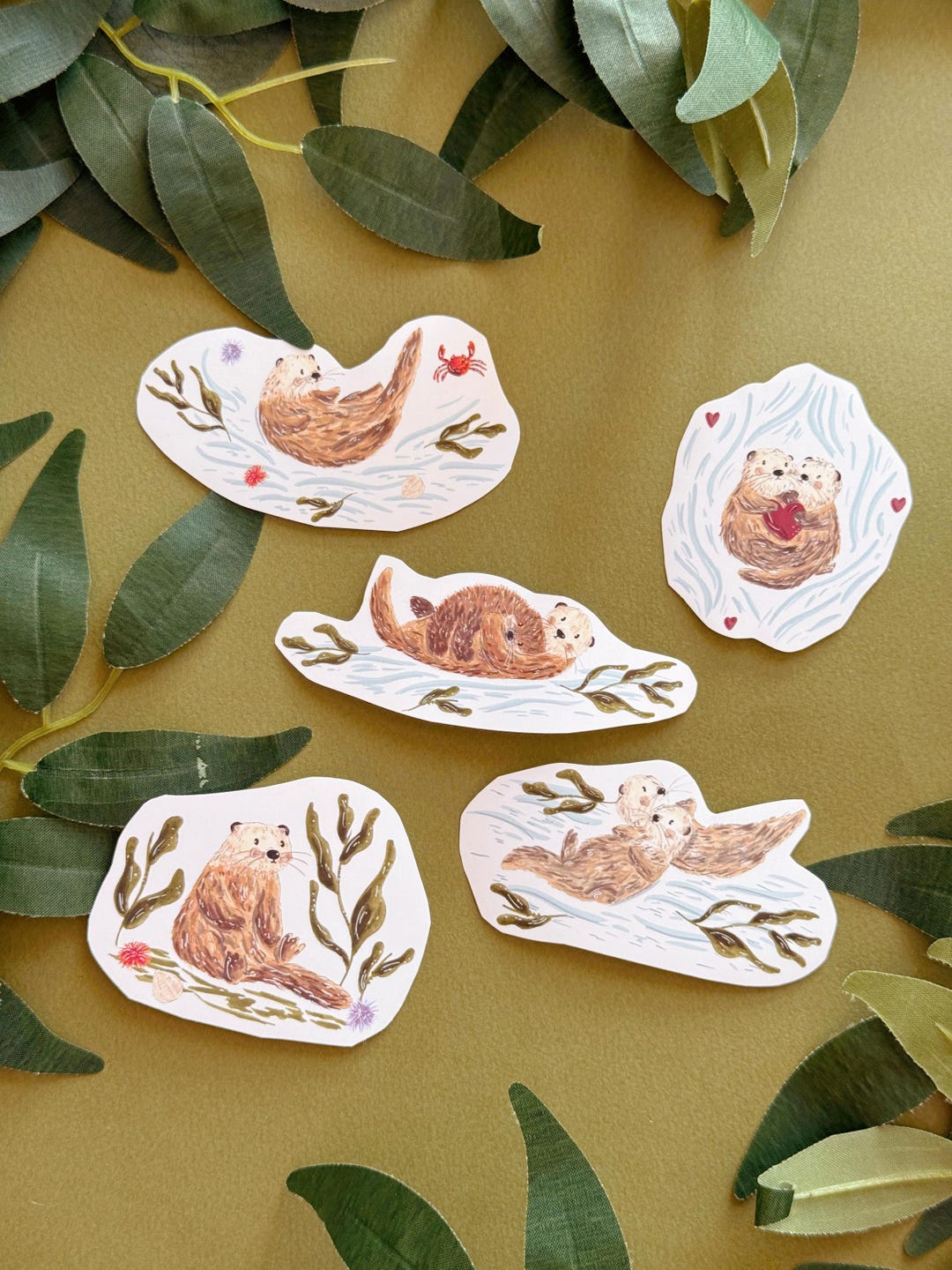 Sea Otter Sticker - Otter Sticker Pack- Vinyl Stickers - Birthday Party ...