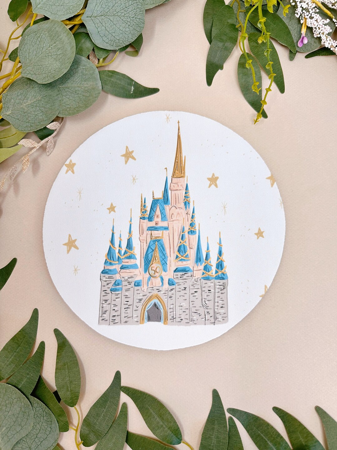 Castle Mousemat - Pink Castle Mousepad - Cute Desk Accessories ...
