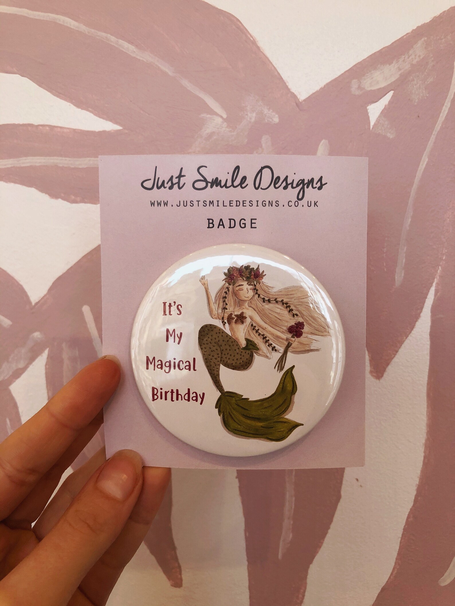 Mermaid Badges - Birthday Badge - Magical Birthday Badge - Mermaid Pins ...