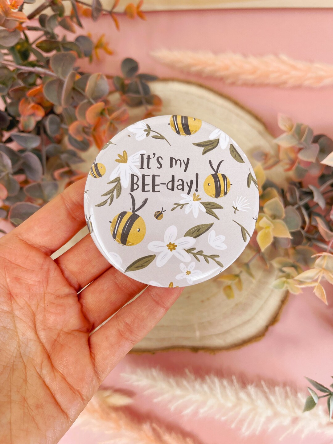 Bee Badges Birthday Badge Birthday Bee Badge Bee Pins Bee Button Bee ...