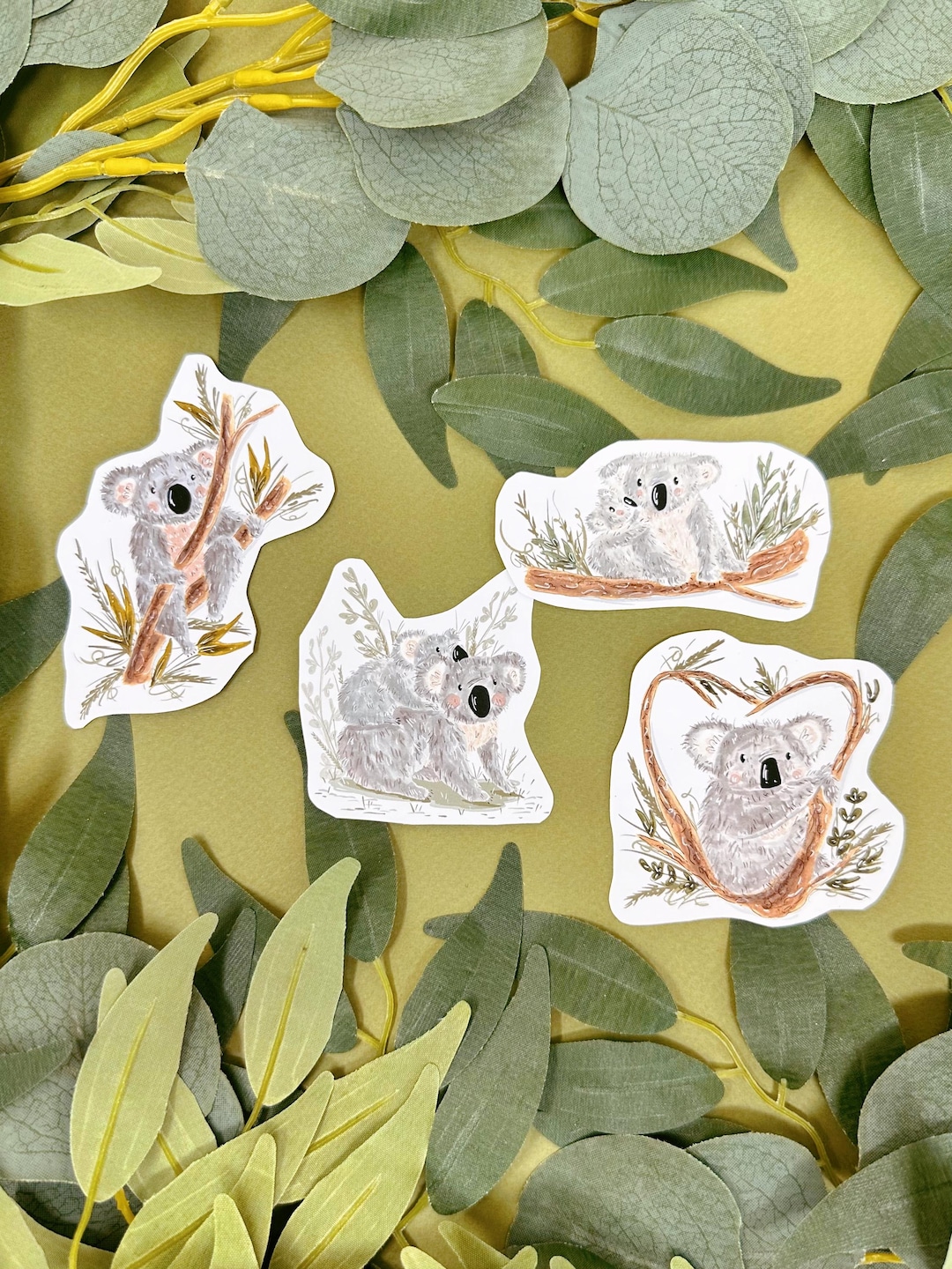 Koala Stickers - Tree Koala Sticker Pack- Vinyl Stickers -birthday ...