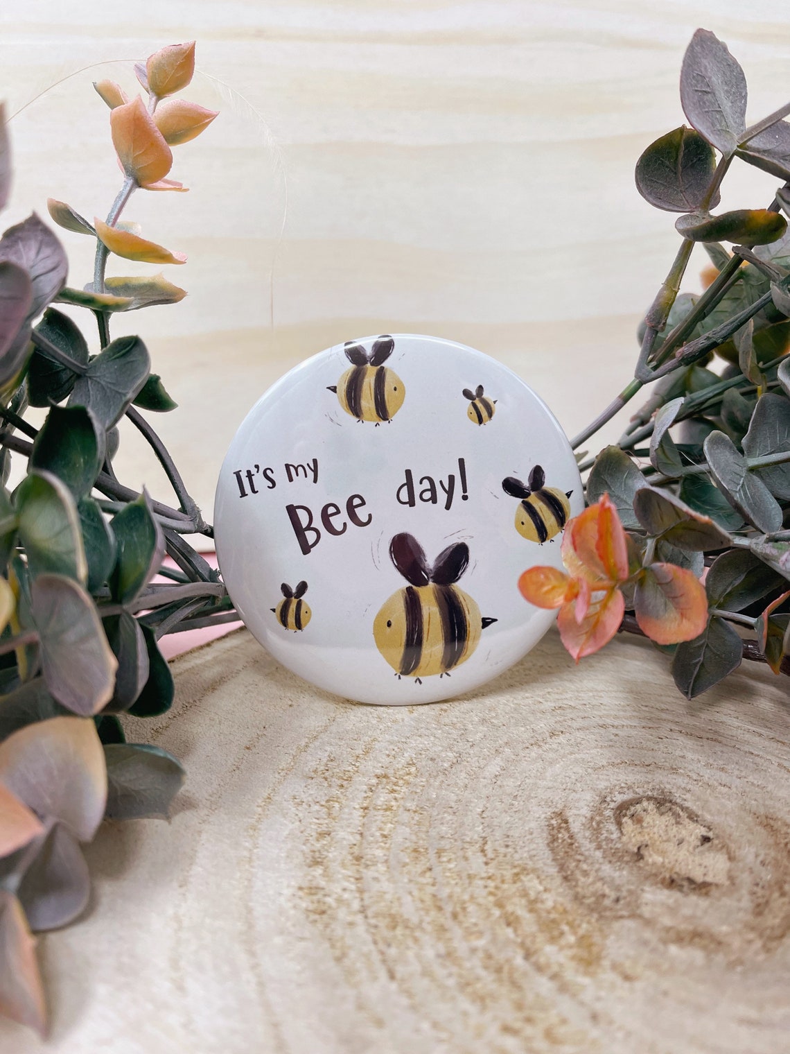 Bee Badges Birthday Badge Birthday Bee Badge Bee Pins | Etsy UK