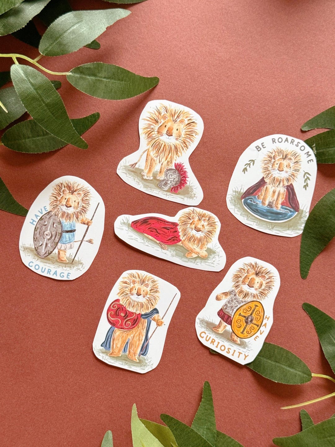 Warrior Lion Sticker - Lion Sticker Pack- Vinyl Stickers - Birthday ...