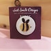 Bee Badges Bumble Bee Badge Bee Badge Bee Pin Back - Etsy