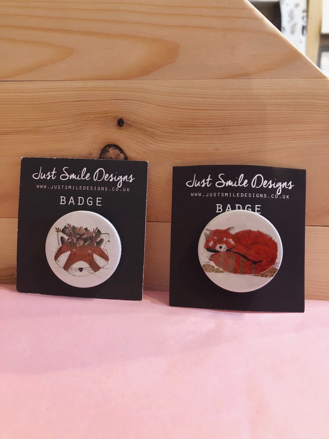Red Panda Badges - Panda Badge - Cute Red Panda Badge - Red Panda Pin ...