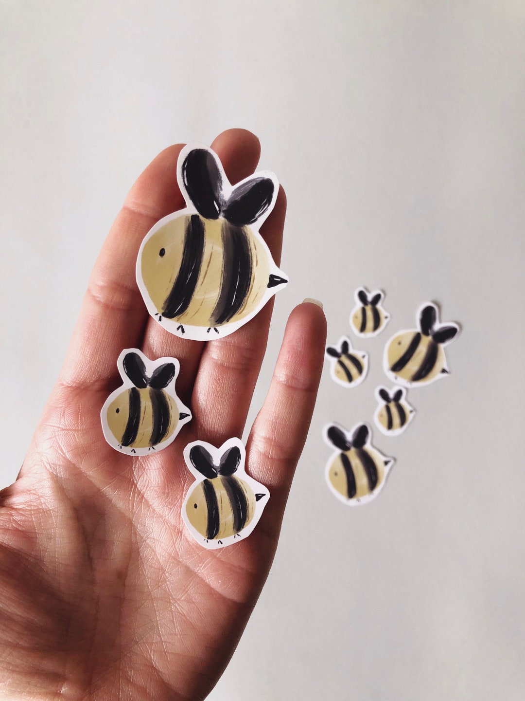 Bee Sticker Set - Bee Sticker Pack- Vinyl Stickers - Bees - Kawaii ...