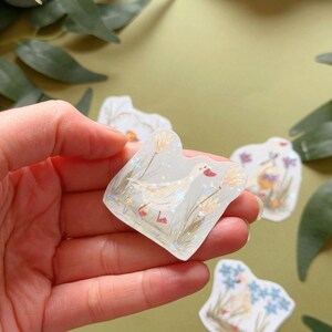 Spring Duck Holographic Sticker - Duck Sticker Pack - Birthday Party ...