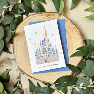 Magical Castle Card - Castle Birthday Card - Castle Inspired Birthday ...