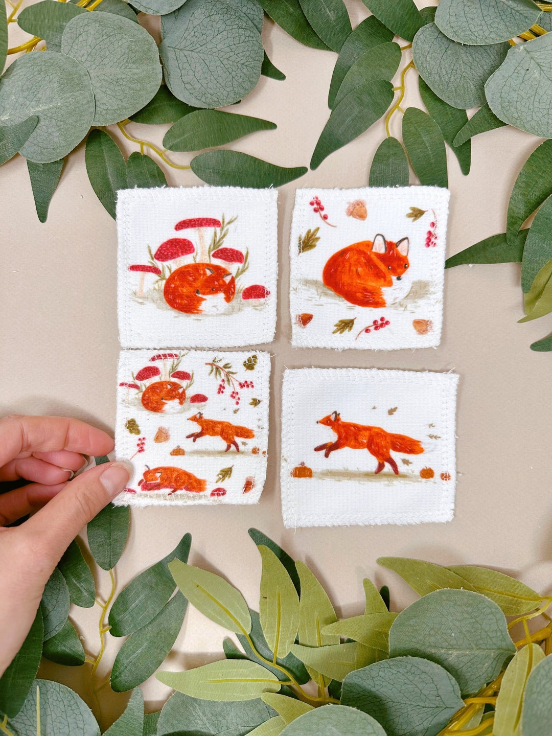 Soft Reusable Face Wipes - Fox - Zero Waste Face Wipes - Facial ...