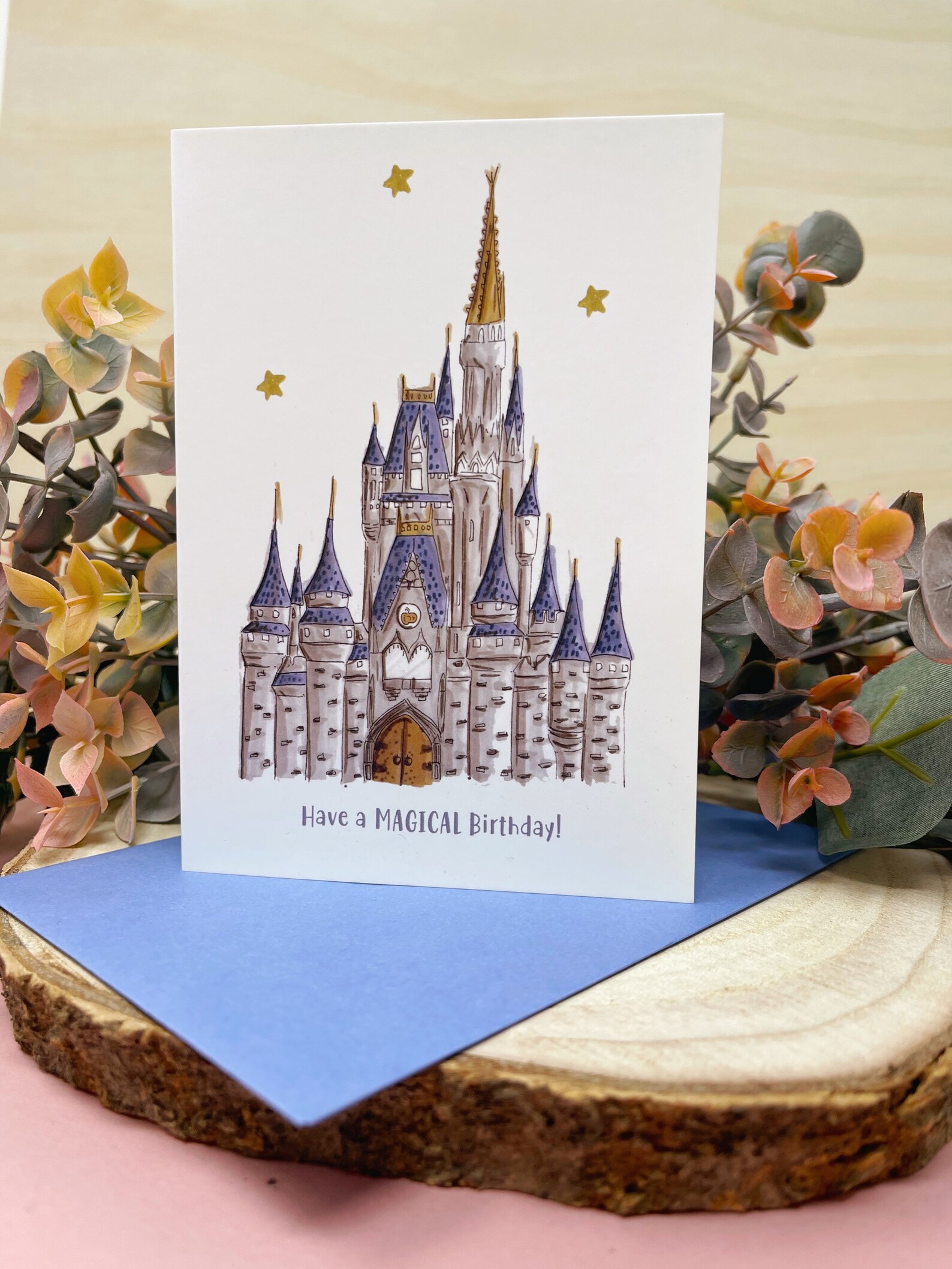 Magical Castle Birthday Card Castle Card Be Magical | Etsy