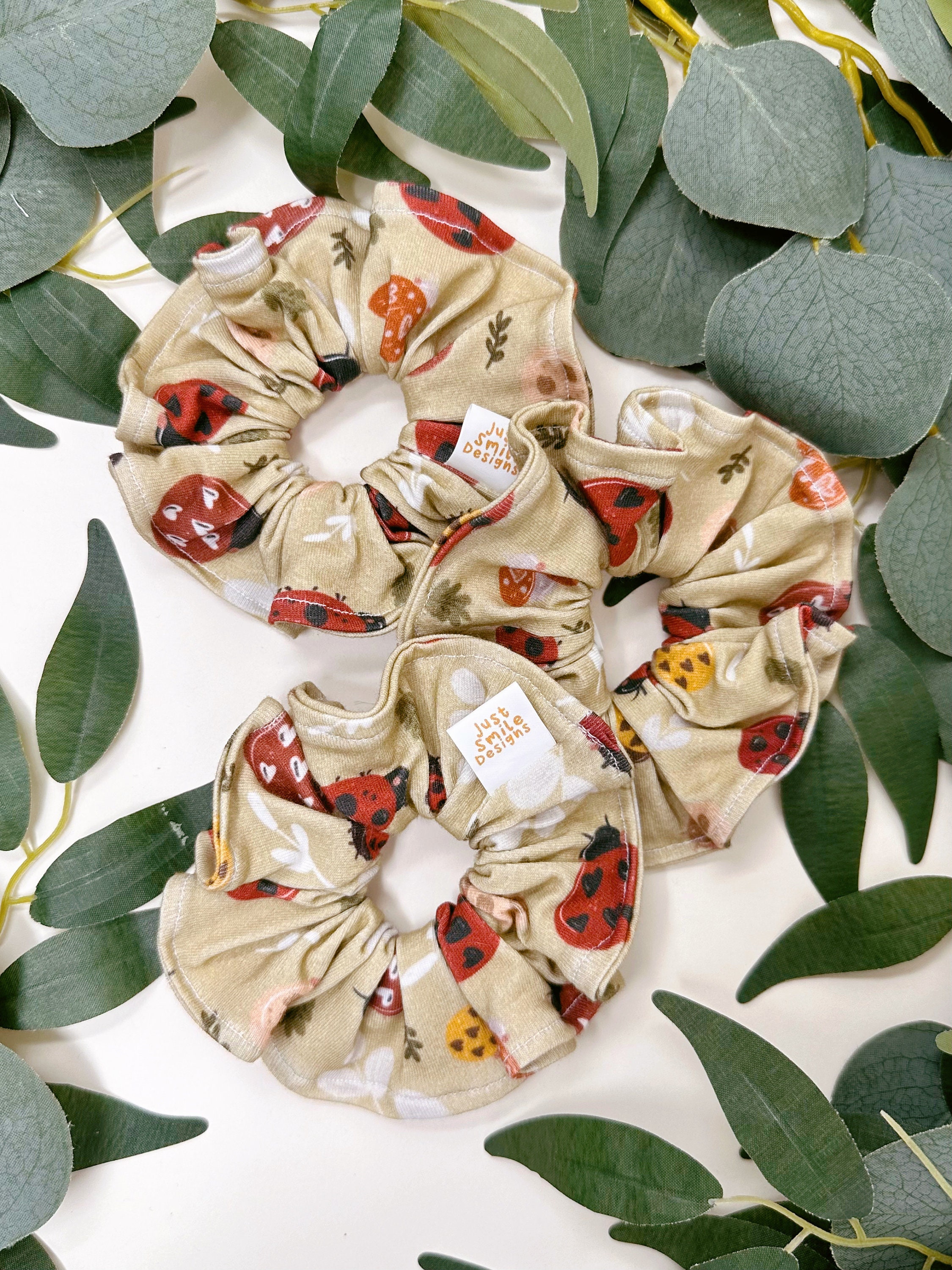 Lady Bird Scrunchy- Animal Hair Tie - Hand Made Hair Scrunchy ...