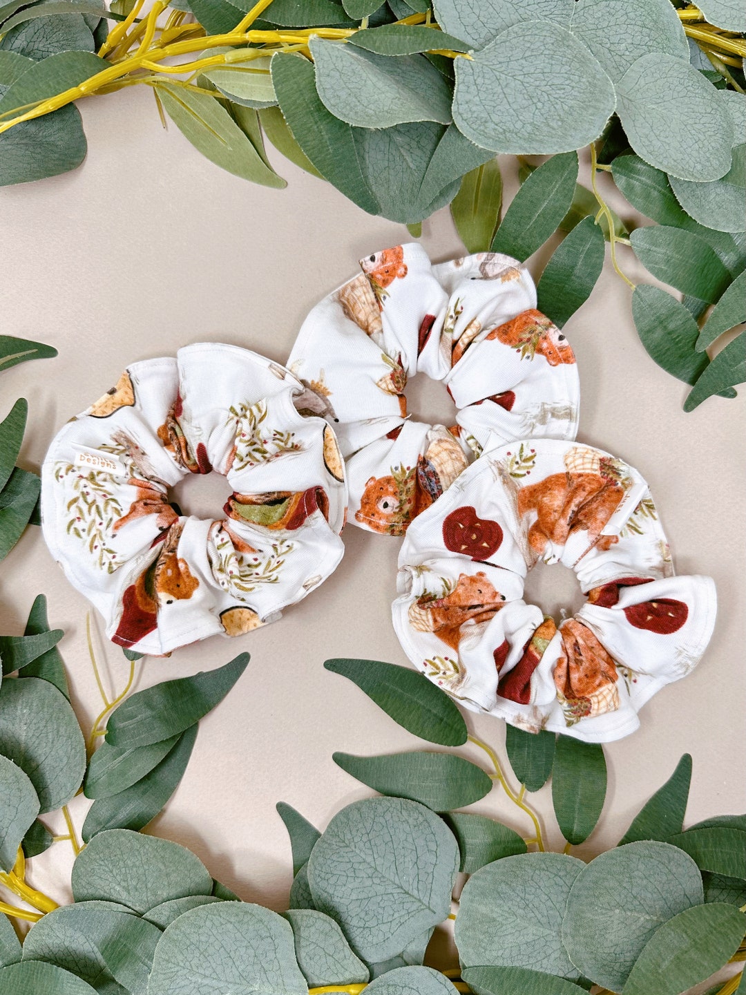 Viking Bear Scrunchy- Bear Hair Tie - Hand Made Hair Scrunchy ...