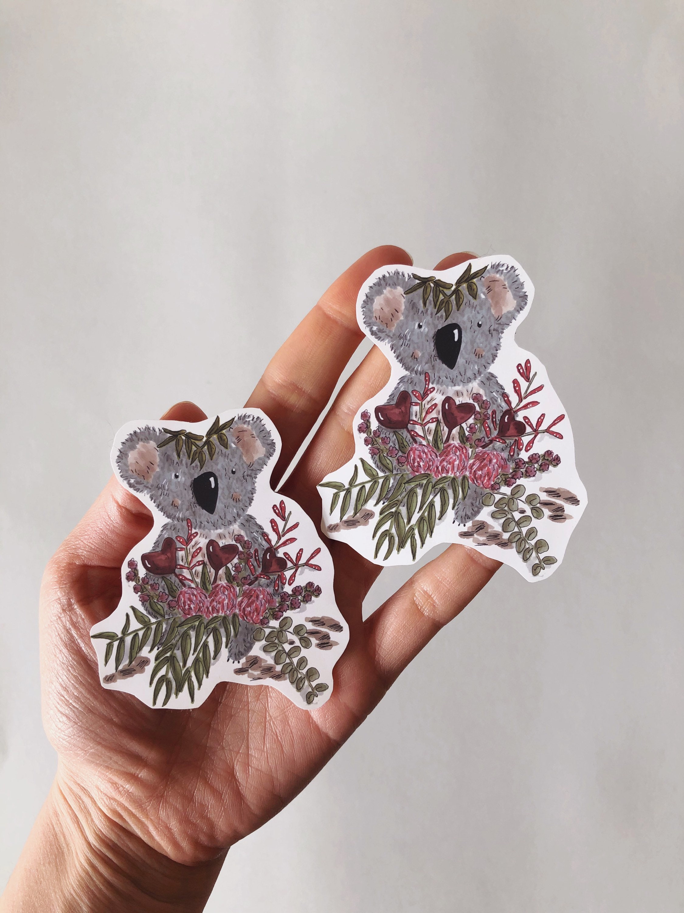 Koala Sticker Koala Sticker Pack Vinyl Stickers Koala | Etsy