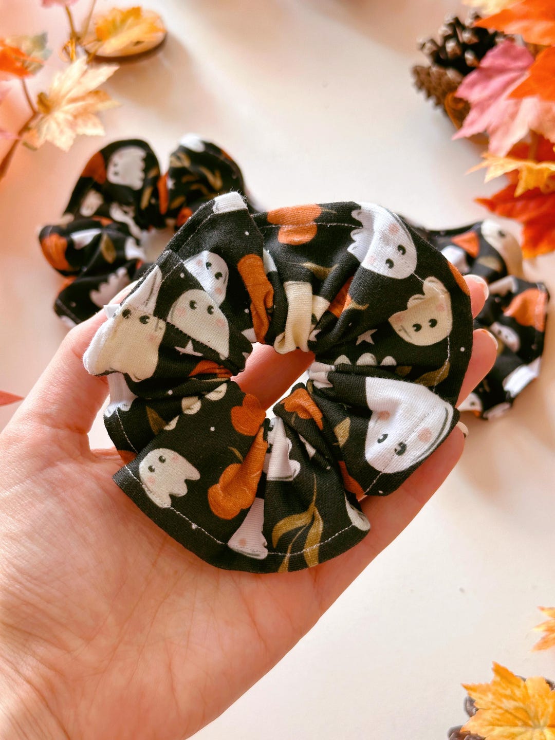 Ghost Hair Scrunchy- Halloween Hair Tie - Hand Made Hair Scrunchy ...