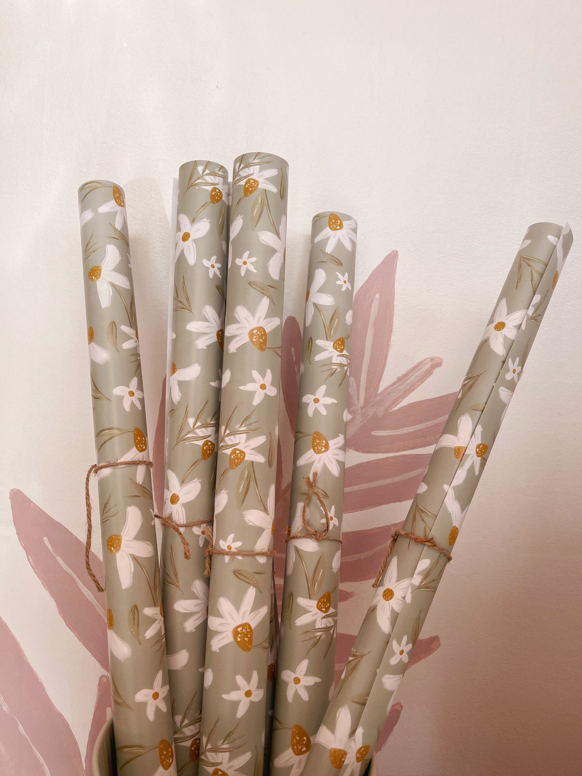 Daisy Wrapping Paper Daisy Gift Wrap Wrapping paper sheet | Etsy