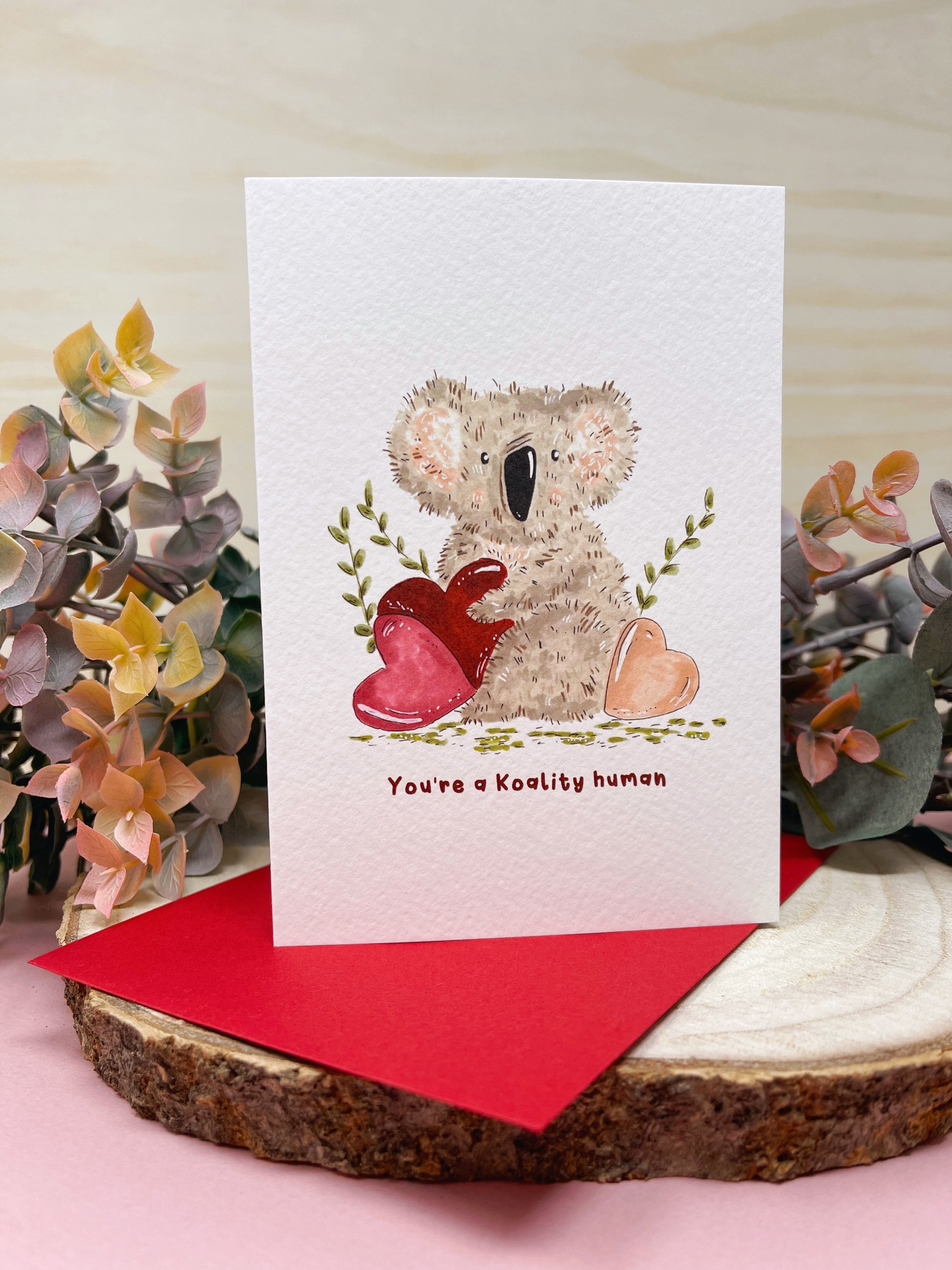 Koala Card Koality Human Card Koala Pun Card Valentines - Etsy