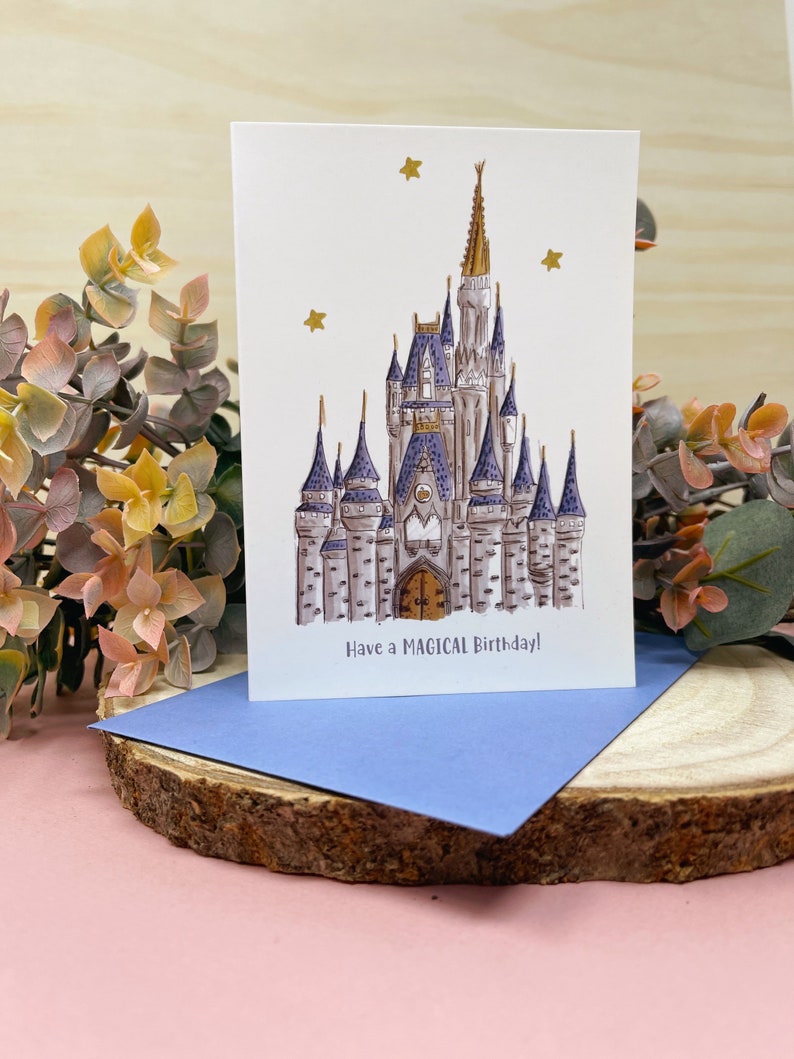 Magical Castle Birthday Card Castle Card Be Magical - Etsy