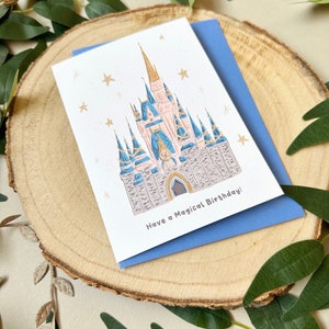 Magical Castle Card - Castle Birthday Card - Castle Inspired Birthday ...