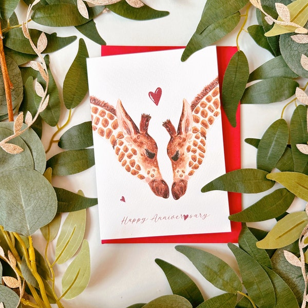 Giraffe Card - Etsy UK