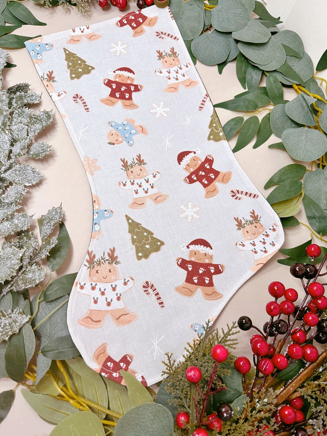 Gingerbread Christmas Stocking Christmas Sack Gingerbread Gift ...