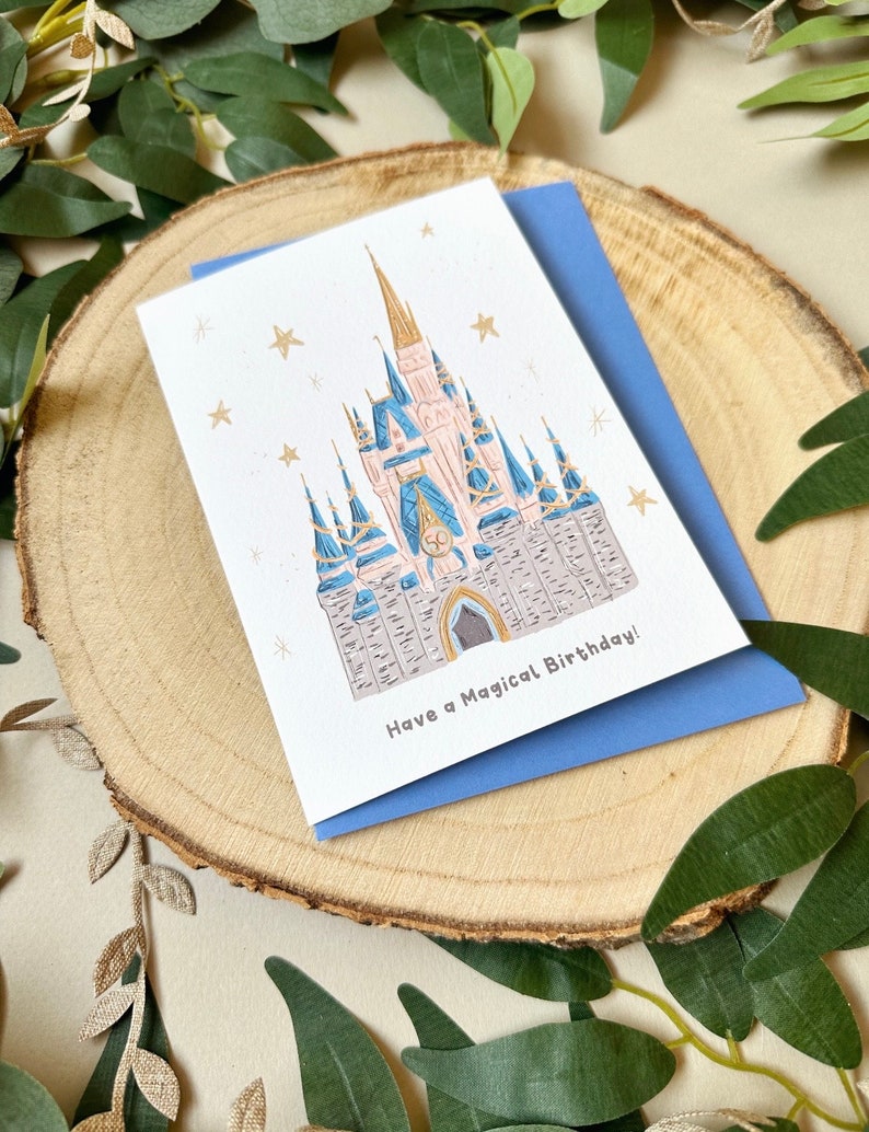 Magical Castle Card - Castle Birthday Card - Castle Inspired Birthday ...