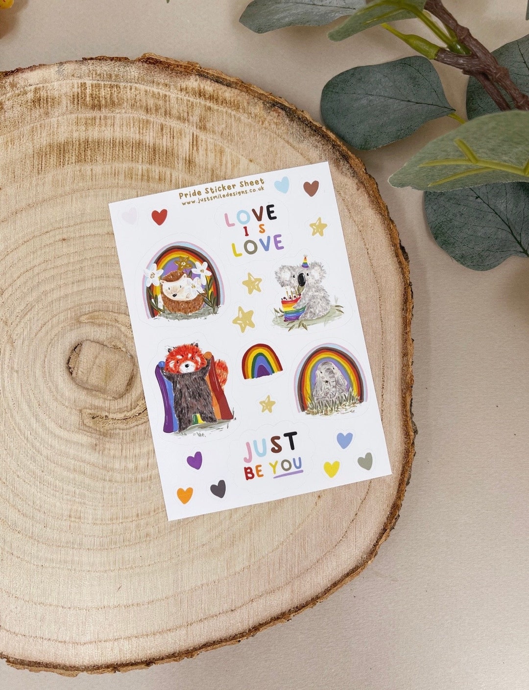 Pride Stickers - Cute Pride Sticker Sheet - Rainbow Sticker Pack- Vinyl ...
