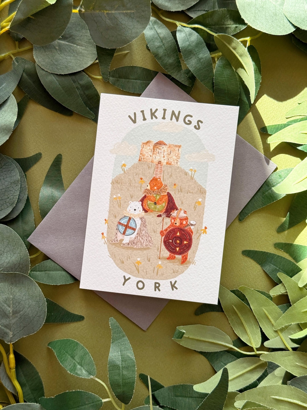 Viking Bear Card - Quirky Card - Viking Gift Idea - A6 Size ...