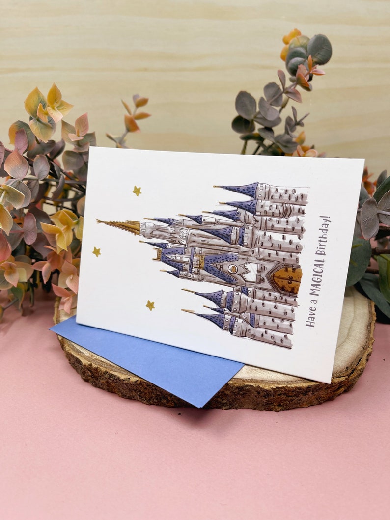 Magical Castle Birthday Card Castle Card Be Magical - Etsy