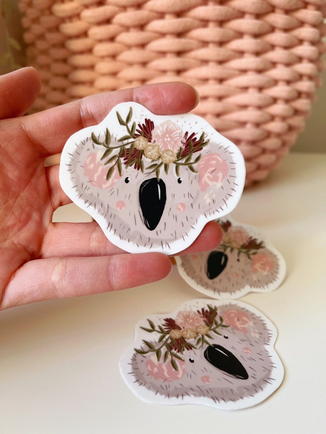 Koala Vinyl Sticker Waterproof Sticker Koala Sticker Cute Sticker Koala ...