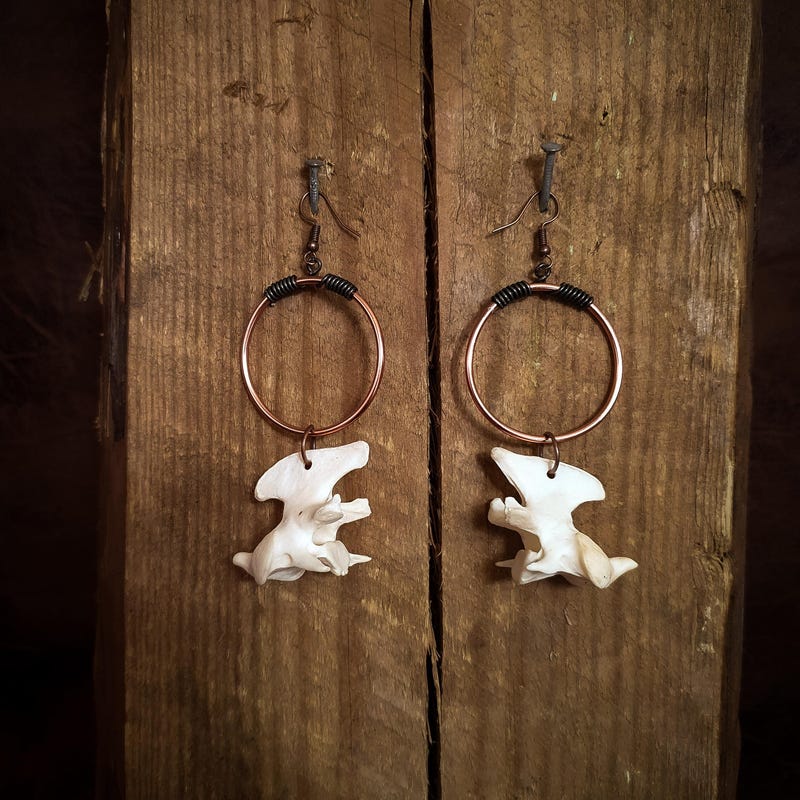 Bone Earrings - Etsy