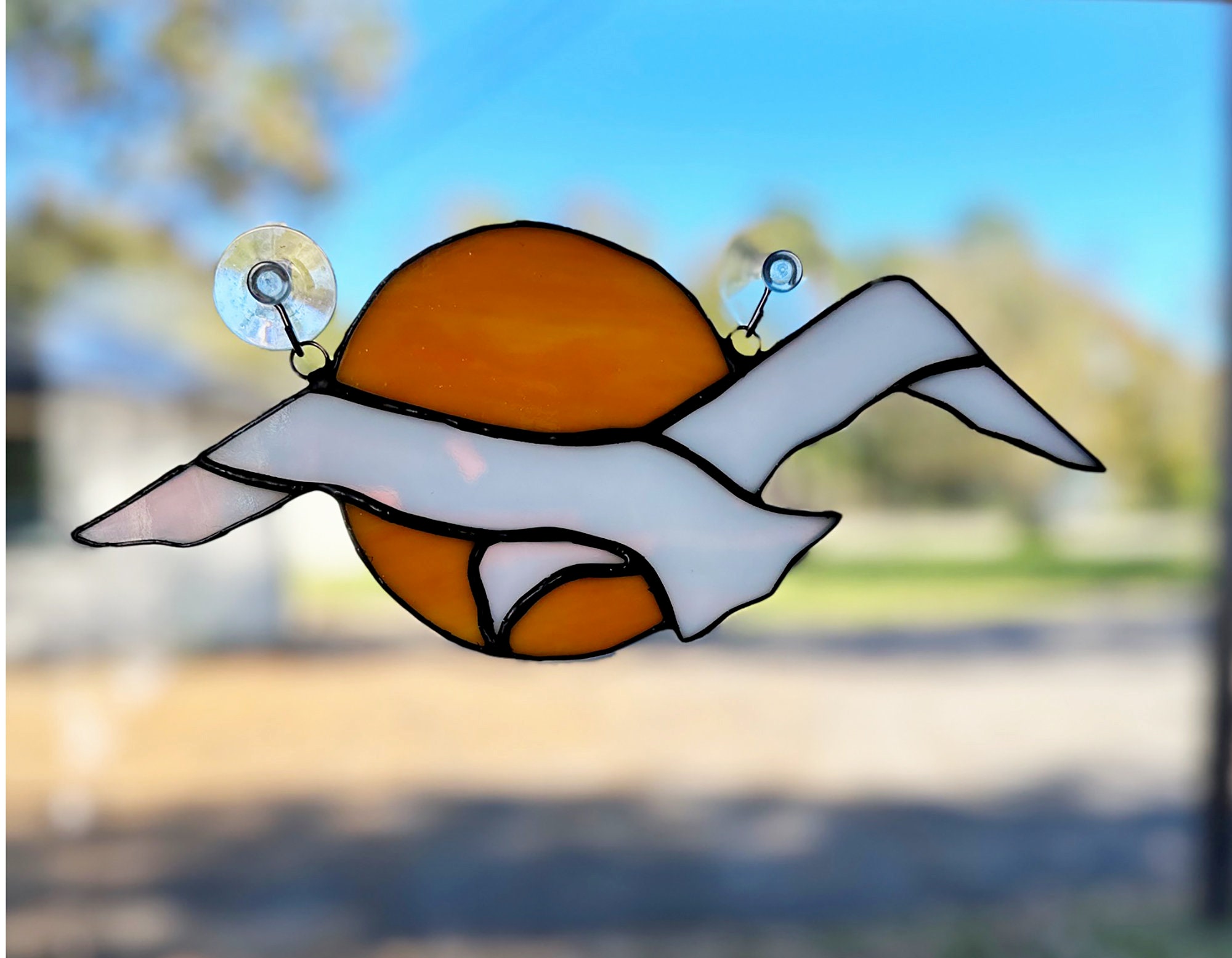 Seagull Sun Catcher Stained Glass Seagull Wall Hanging Seagull Seagull ...