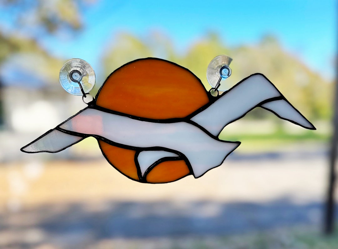 Seagull Sun Catcher Stained Glass Seagull Wall Hanging Seagull Seagull ...