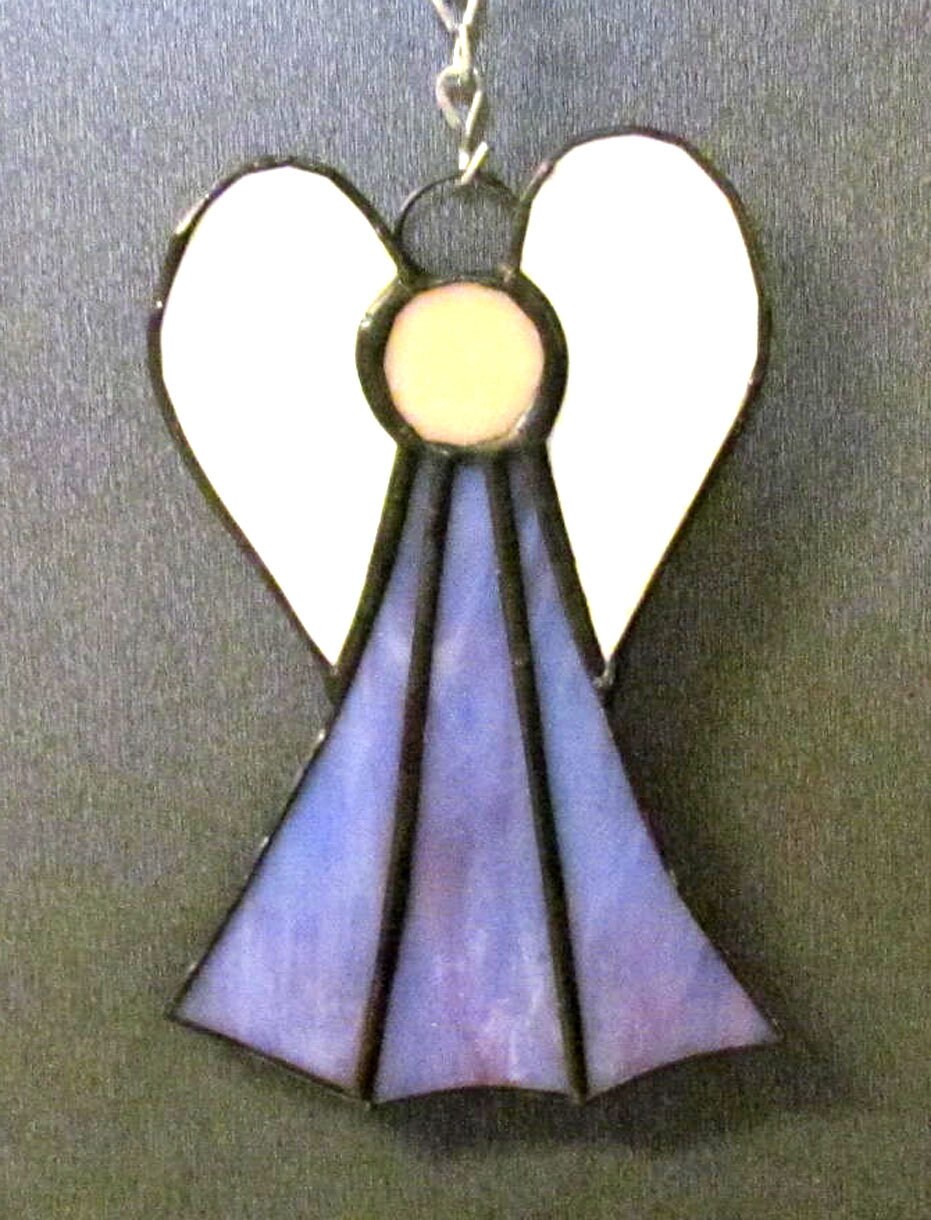 Stained Glass Angel Sun Catcher Christmas Ornament - Etsy