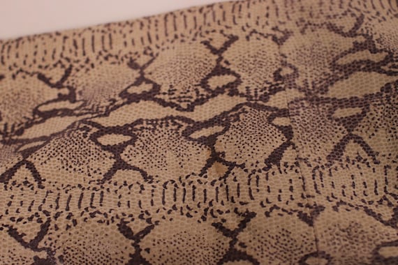 1990s-2000s Python Prints Leather Pants - Size Xs-S - Gem
