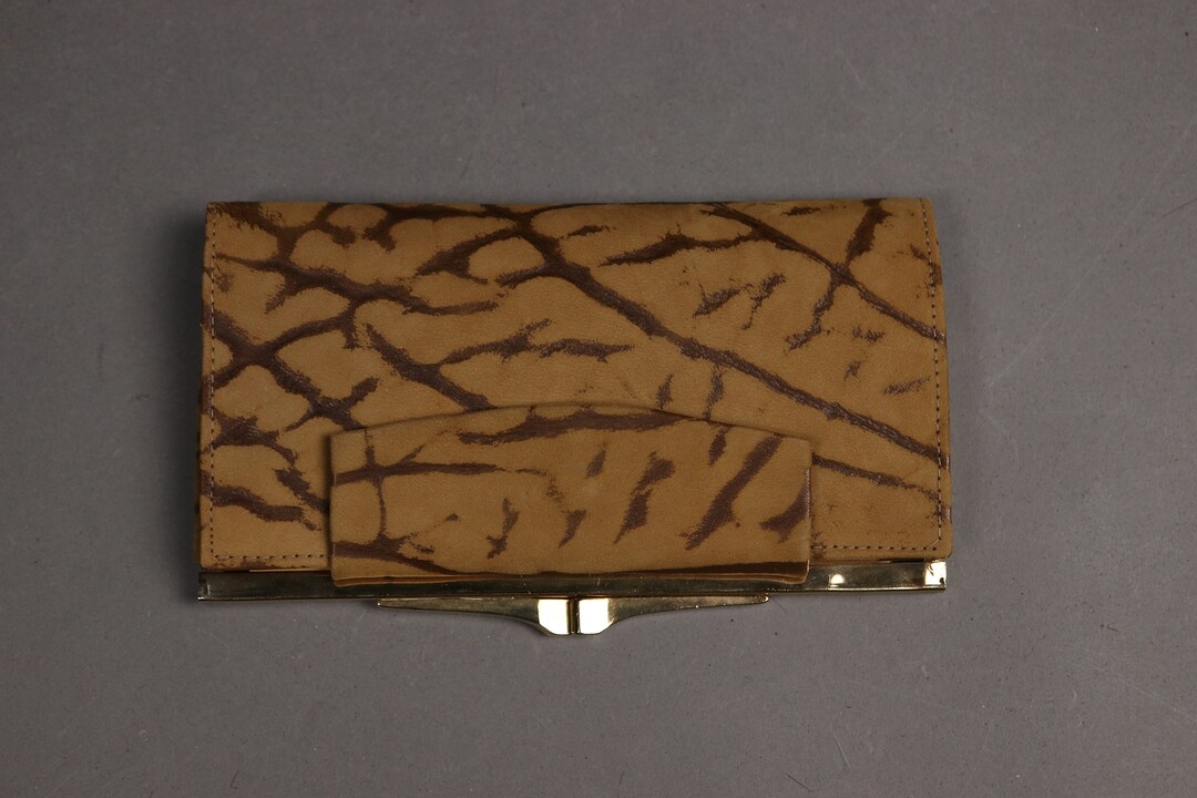 Vintage Beige Exotic Skin Wallet - Etsy
